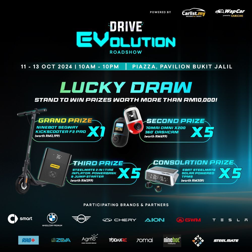 This weekend at Pavilion Bukit Jalil, Oct 11-13, the Drive EVolution ...