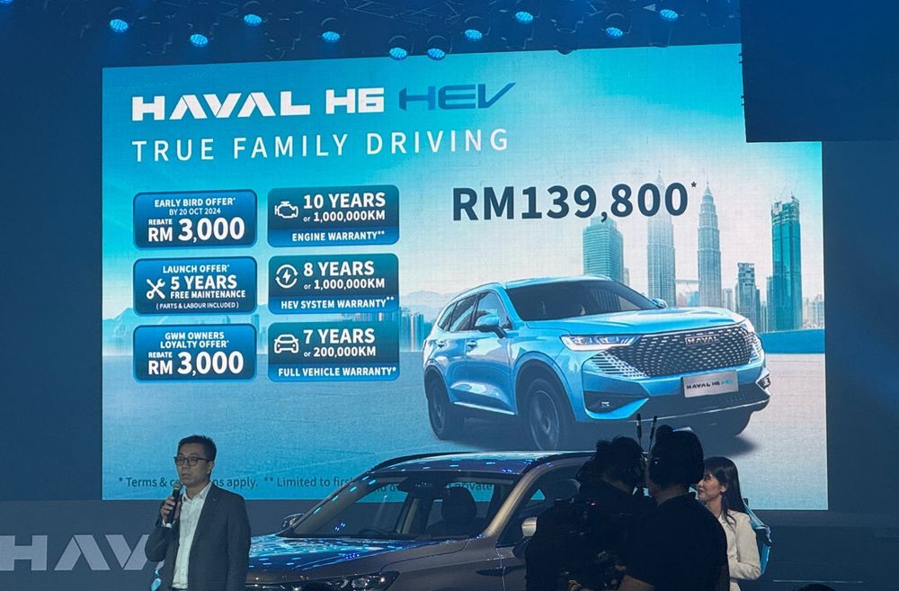 2024 GWM Haval H6 HEV launched at RM139k - sharp price for 243PS hybrid ...