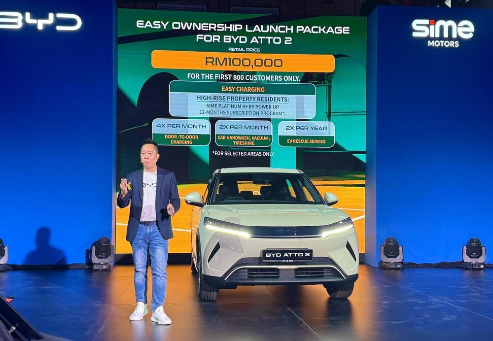 2025 BYD Atto 2 launched at just RM100,000 for sole variant - 170PS/290Nm city SUV with 350km ...
