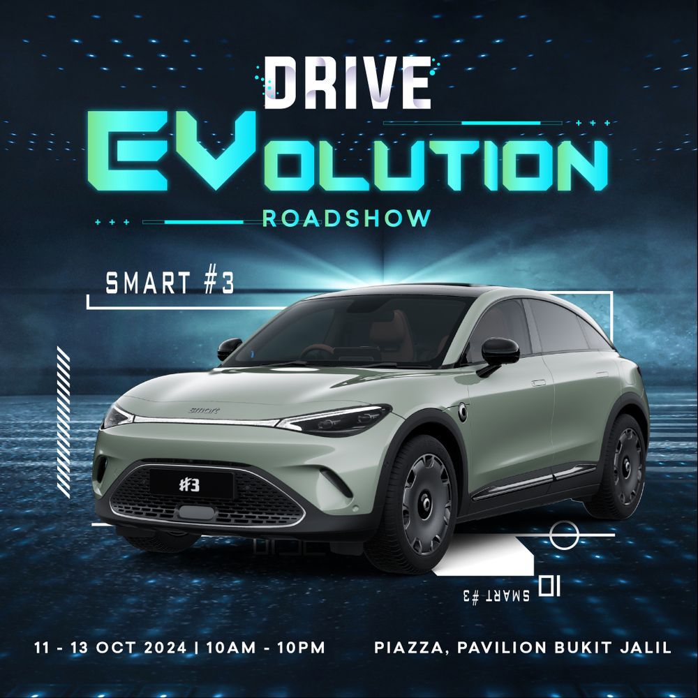 This weekend at Pavilion Bukit Jalil, Oct 11-13, the Drive EVolution Roadshow 2024 pairs ...