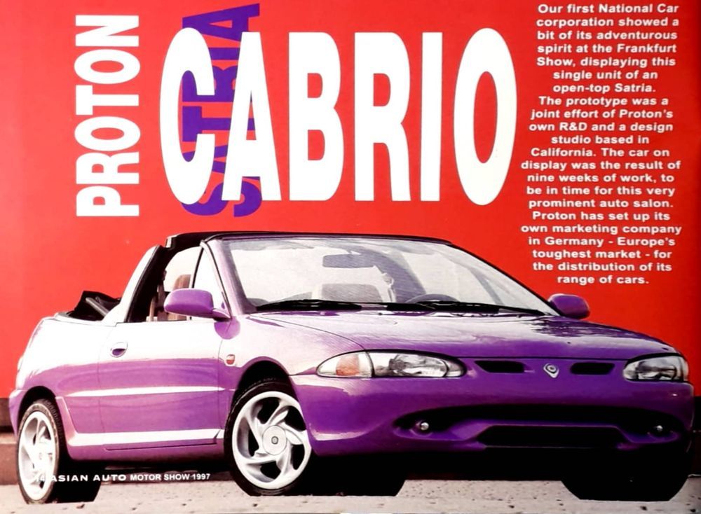 Proton Satria Cabriolet – Prototaip Convertible Proton Yang Dilupakan ...