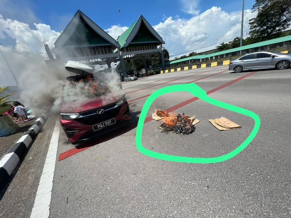 Car caught on fire at Penang Bridge toll plaza, no casualties reported ...