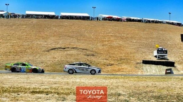 Terminator Arnold Drives Toyota Mirai Pace Car At NASCAR - Auto News ...