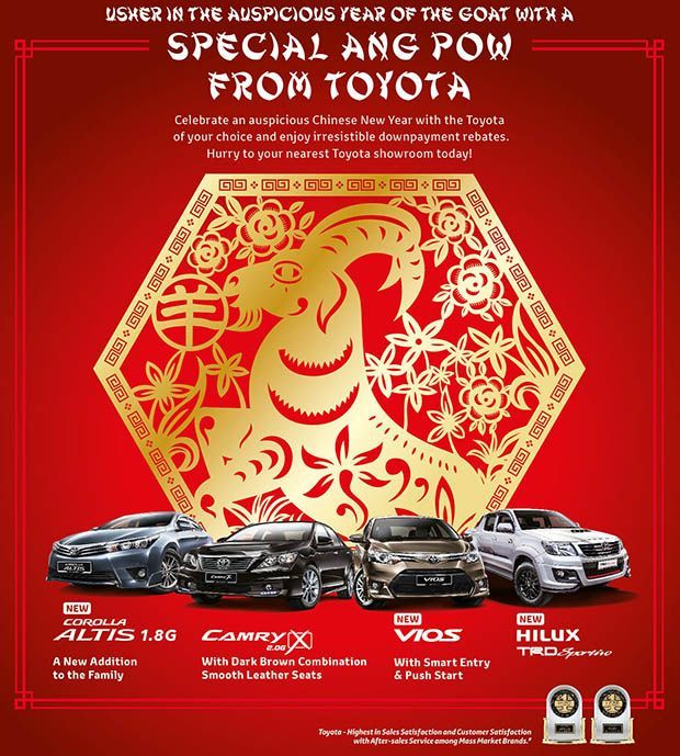 Drive Home A Brand New Toyota With UMW Toyota Motor's CNY Deals ...