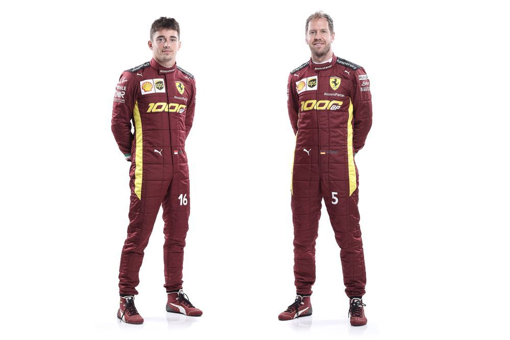 Ferrari Unveils Special Retro Burgundy Livery to Mark 1000th Grand Prix ...