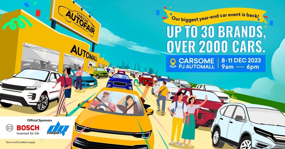 Up to RM10k in savings and amazing deals at CARSOME Autofair 2023 - 8 ...