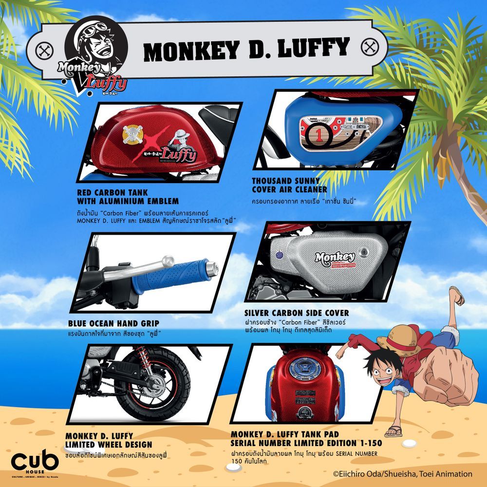  Honda Monkey X One Piece 300 