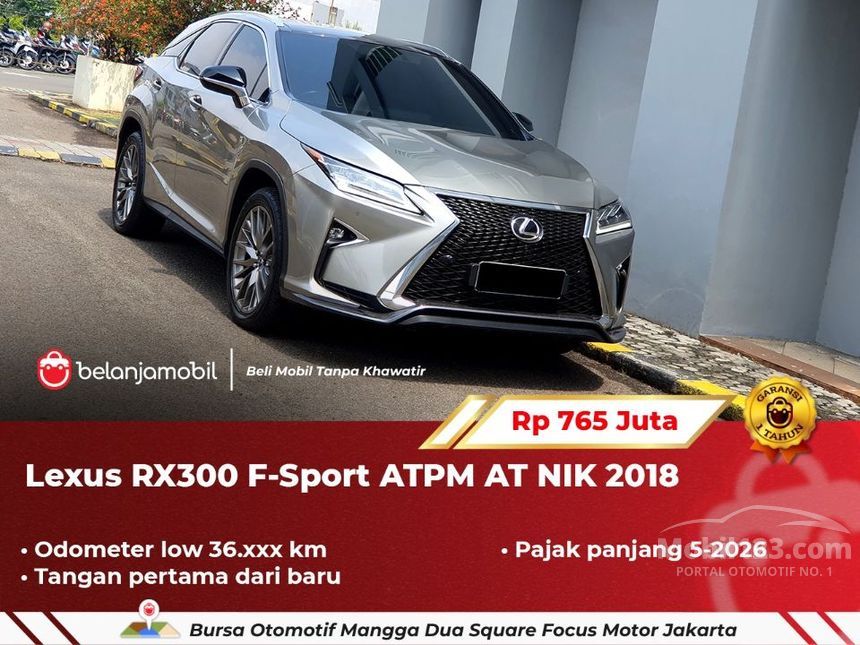 Jual Mobil Lexus RX 300 2018 F Sport 2.0 di DKI Jakarta Automatic SUV ...