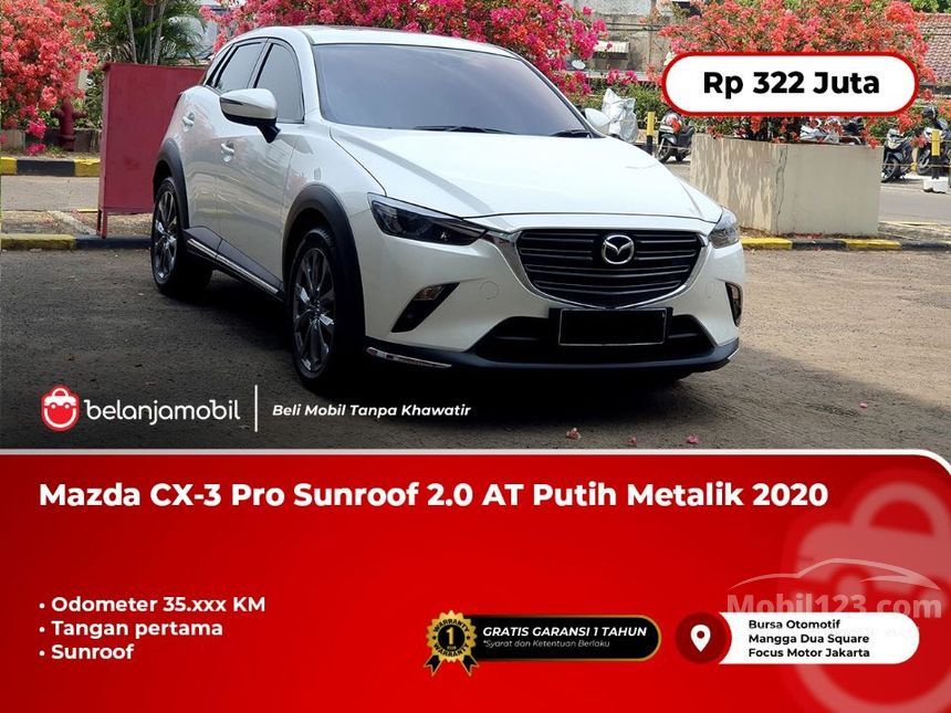 Jual Mobil Mazda CX-3 2020 Pro 2.0 di DKI Jakarta Automatic SUV Putih ...