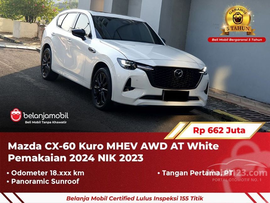 Jual Mobil Mazda CX-60 2023 Kuro Edition 3.3 di DKI Jakarta Automatic SUV Putih Rp 662.000.000 ...