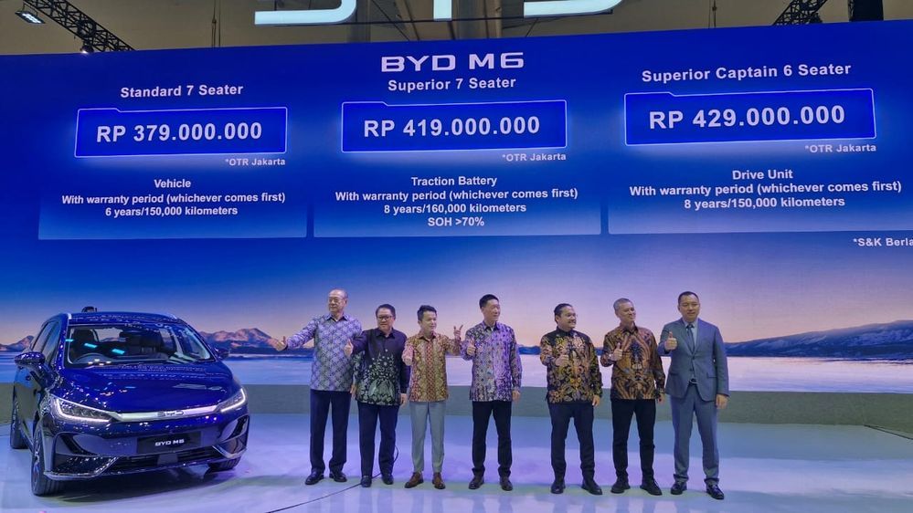 MPV Listrik Pertama Telah Hadir di Indonesia, Harga BYD M6 Tembus Rp429 Juta - Mobil Listrik ...