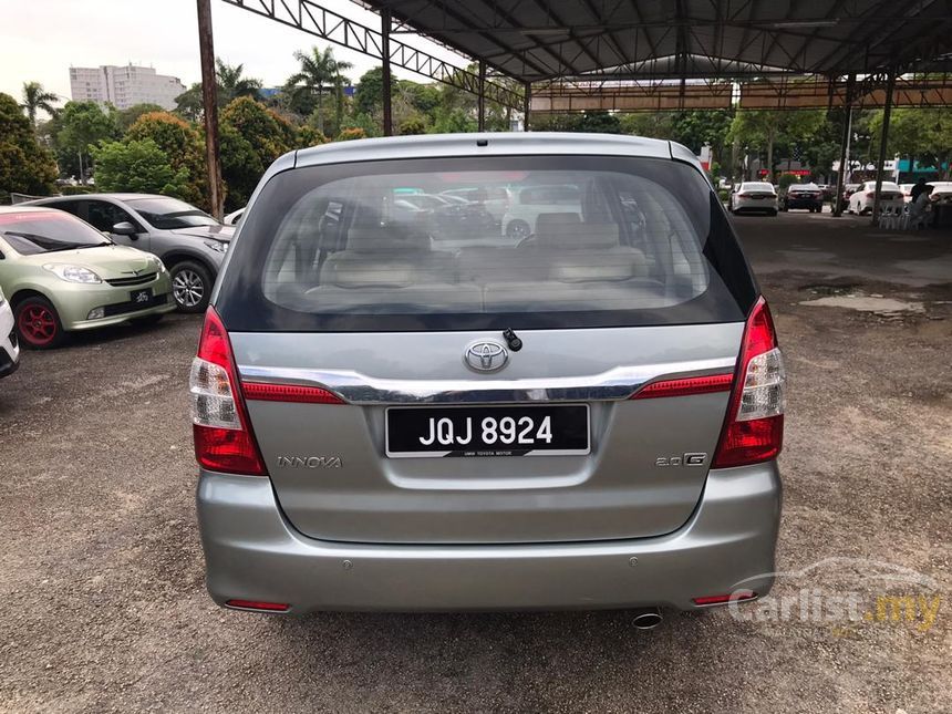 Toyota Innova 2014 G 2.0 in Johor Automatic MPV Grey for RM 53,800 ...