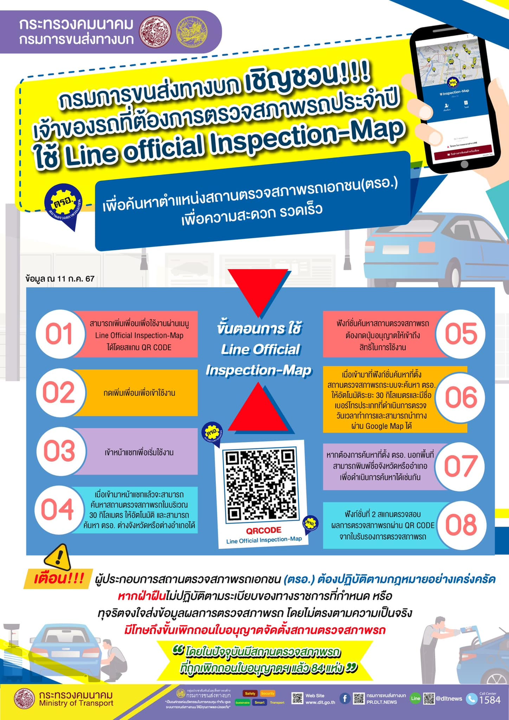 ตรวจสภาพรถ ตรอ. คือ? รถปีไหนต้องตรวจสภาพบ้าง 2568 - เรื่องเด่น | One2car