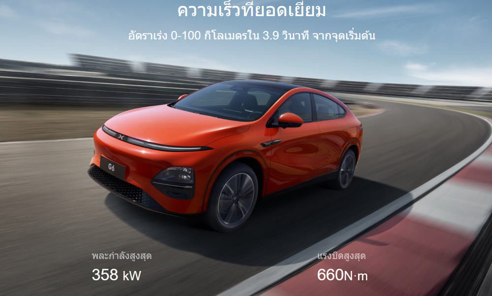 ตารางผ่อน XPENG G6 2024-2025 รถไฟฟ้าเอสยูวีคูเป้ - ราคาและตารางผ่อน | One2car