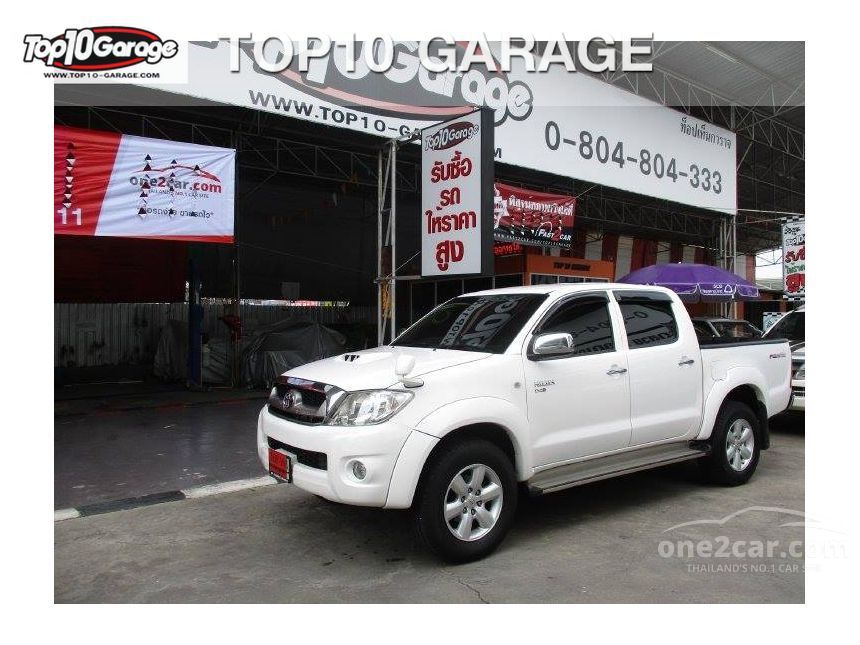 Toyota Hilux Vigo 2010 DOUBLE CAB (ปี 08-11) E Prerunner VN Turbo 2.5 เกียร์ธรรมดา สีขาว ...