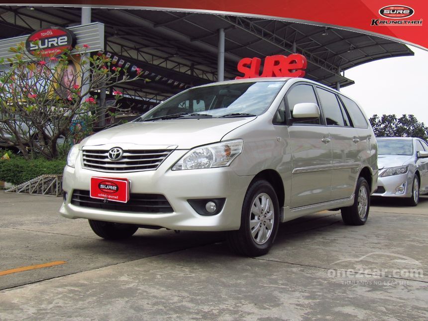 Toyota Innova 2012 G 2.0 in กรุงเทพและปริมณฑล Automatic Wagon สีเงิน ...