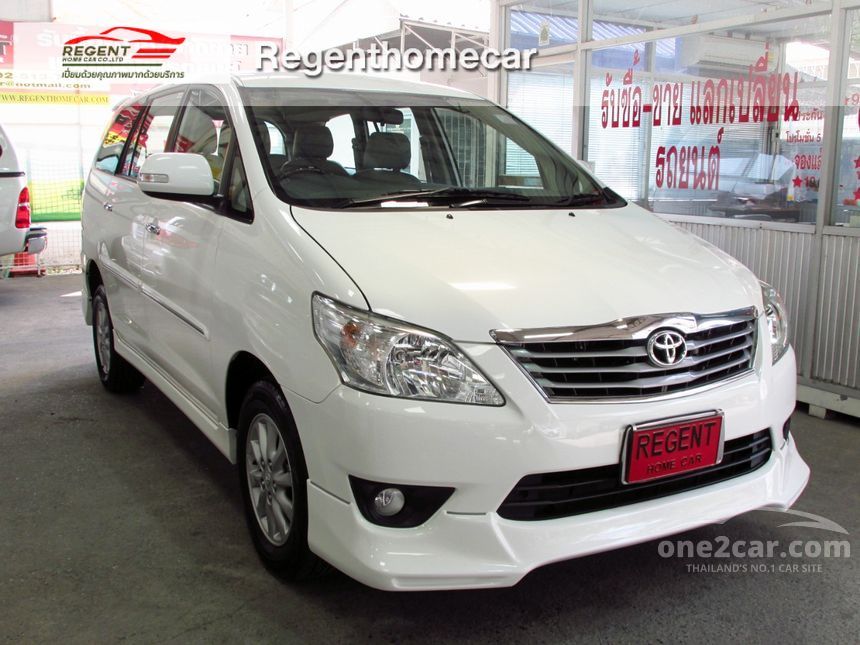 Toyota Innova 2012 (ปี 11-15) V 2.0 เกียร์อัตโนมัติ สีขาว | One2car.com ...